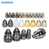 China High Quality P80 Plasma Cutting Torch Consumables, Nozzle Tips & Electrode, Factory Direct Sale, Air Plasma Cutting Torch Spare Parts for LGK‑100 LGK‑120 Cutting Machine for sale