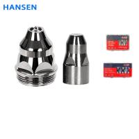 China High Quality P80 Plasma Cutting Torch Consumables, Nozzle Tips & Electrode, Factory Direct Sale, Air Plasma Cutting Torch Spare Parts for LGK‑100 LGK‑120 Cutting Machine for sale