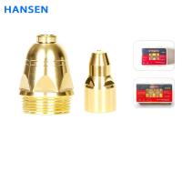 China High Quality P80 Plasma Cutting Torch Consumables, Nozzle Tips & Electrode, Factory Direct Sale, Air Plasma Cutting Torch Spare Parts for LGK‑100 LGK‑120 Cutting Machine for sale