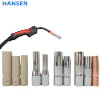 China MIG Welding Torch Shield Nozzle , CO2 Gas Nozzle Compatible with 200A 350A 500A MIG MAG Welding Torch , Welding Consumables for sale