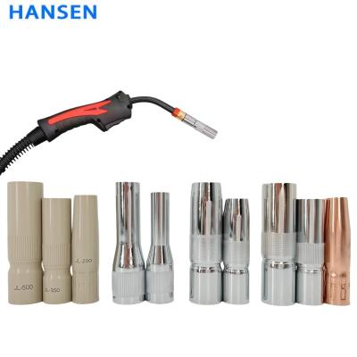 China MIG Welding Torch Shield Nozzle , CO2 Gas Nozzle Compatible with 200A 350A 500A MIG MAG Welding Torch , Welding Consumables for sale