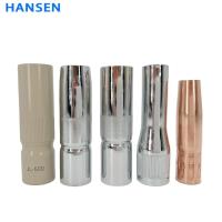 China MIG Welding Torch Shield Nozzle , CO2 Gas Nozzle Compatible with 200A 350A 500A MIG MAG Welding Torch , Welding Consumables for sale