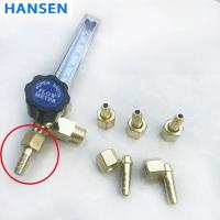 China Carbon Dioxide Heating Meter Argon Pressure Reducer Flow Meter Assembly Meter Tube Flow Meter Barrel CO2 Flow Meter ，8mm Hose Connector, Adjustable Knob Welding Gas Flow Gauge for sale