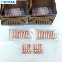 China Welding Torch Accessories Copper Welding Contact Tip M6*45 ,  Copper Contact Tip MIG Welding Torch Nozzle , 0.8‑1.6mm Wire Size , Copper Welding Contact Tips for Binzel MIG MAG Welding Gun Consumables for sale