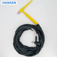 China QQ‑150 TIG Welding Torch ，Cross‑valve Connector TIG Torch ，QQ150 Argon Arc Welding Torch ，TIG Welding Torch With Canvas Cable Hose ，Manual Valve Argon Welding Gun for sale
