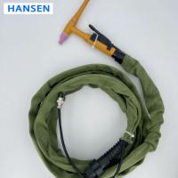 China QQ‑150 TIG Welding Torch ，Cross‑valve Connector TIG Torch ，QQ150 Argon Arc Welding Torch ，TIG Welding Torch With Canvas Cable Hose ，Manual Valve Argon Welding Gun for sale