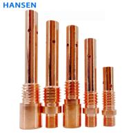 China MIG Welding Gun Connecting Rod Copper Brass 200A 350A 500A Pana Front Connector Gas Shielded Welding Contact Tip Holder Accessories for sale