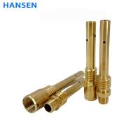 China MIG Welding Gun Connecting Rod Copper Brass 200A 350A 500A Pana Front Connector Gas Shielded Welding Contact Tip Holder Accessories for sale