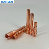China MIG Welding Gun Connecting Rod Copper Brass 200A 350A 500A Pana Front Connector Gas Shielded Welding Contact Tip Holder Accessories for sale