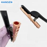 China European‑style Welding Electrode Holder  ， Brass Jaw Welding Gun Clamp , Insulated Handle Electrode Holder , MMA ARC Welding Torch Clamp , Heavy‑Duty Welding Consumables for Manual Weldi for sale