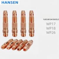 China TIG torch collet body ，WP17 WP18 WP26 collet body ，TIG welding torch parts ，copper collet body ，argon welding torch conductor ，1.6‑3.2mm TIG collet body，welding consumables，TIG torch accessory for sale
