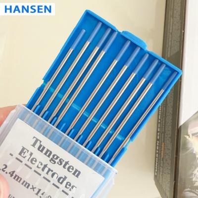 China TIG Welding WL20 Lanthanated Tungsten Electrode , Blue Tip Tungsten Rod 150mm Length , Argon Arc Welding Tungsten Needle , Anti‑corrosion Tungsten Electrode for Stainless Steel Aluminum for sale