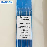 China TIG Welding WL20 Lanthanated Tungsten Electrode , Blue Tip Tungsten Rod 150mm Length , Argon Arc Welding Tungsten Needle , Anti‑corrosion Tungsten Electrode for Stainless Steel Aluminum for sale