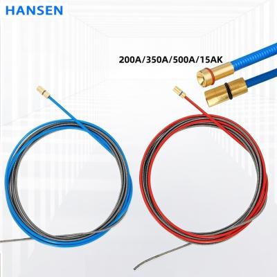 China mig welding liner ，welding torch wire feed liner ，200A 350A 500A 15AK mig liner ，coiled steel wire liner ，binzel mig torch liner ，mig welding gun conduit liner ，welding accessories for mig welder for sale