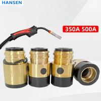 China welding gun insulator , 350A 500A mig gun insulator brass , mig torch insulating sleeve , copper thread welding gun insulator  , gas shielded welding torch insulator , mig gun insulating connector for sale