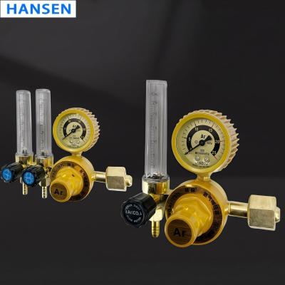 China Argon gas regulator YQAR‑731L , single / double tube argon flowmeter regulator , TIG welding argon pressure reducer , argon co2 gas pressure regulator , welding gas regulator with flow meter for sale