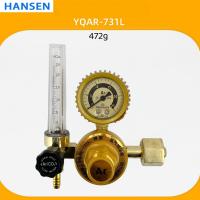 China Argon gas regulator YQAR‑731L , single / double tube argon flowmeter regulator , TIG welding argon pressure reducer , argon co2 gas pressure regulator , welding gas regulator with flow meter for sale