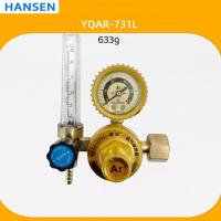 China Argon gas regulator YQAR‑731L , single / double tube argon flowmeter regulator , TIG welding argon pressure reducer , argon co2 gas pressure regulator , welding gas regulator with flow meter for sale