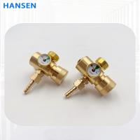 China Energy Saving Dual Gauge Gas Pressure Regulator , Anti Fall Mini Gas Reducer , Alloy & Full Brass Optional , Compact Welding Gas Pressure Reducing Valve for Oxygen Propane Gas Cutting Welding for sale