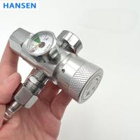China Energy Saving Dual Gauge Gas Pressure Regulator , Anti Fall Mini Gas Reducer , Alloy & Full Brass Optional , Compact Welding Gas Pressure Reducing Valve for Oxygen Propane Gas Cutting Welding for sale