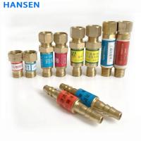 China Flashback Arrestor, Brass Gas Flash Back Preventer for Regulator & Cutting Torch , Oxy Acetylene Propane Flashback Arrestor Valve, Welding Cutting Gas Safety Flame Arrestor for Hose & Pressure Reducer for sale