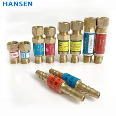 China Flashback Arrestor, Brass Gas Flash Back Preventer for Regulator & Cutting Torch , Oxy Acetylene Propane Flashback Arrestor Valve, Welding Cutting Gas Safety Flame Arrestor for Hose & Pressure Reducer for sale