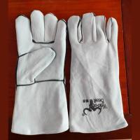 China Welding Gloves , Cowhide Leather Heat Resistant Welder Gloves , Anti-Spark Cut Resistant Safety Work Gloves for TIG MIG Welding, Forge , BBQ, Animal Handling , Heavy Duty Industrial Protective Gloves for sale
