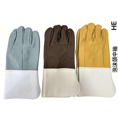 China Premium Cowhide Leather Welding Gloves , Flexible Driver Style Safety Work Gloves, Heat Resistant , Wear Resistant Leather Protective Gloves for TIG MIG Welding , Construction for sale