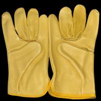China Premium Cowhide Leather Welding Gloves , Flexible Driver Style Safety Work Gloves, Heat Resistant , Wear Resistant Leather Protective Gloves for TIG MIG Welding , Construction for sale