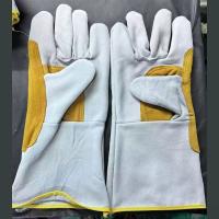 China Premium Cowhide Leather Welding Gloves , Flexible Driver Style Safety Work Gloves, Heat Resistant , Wear Resistant Leather Protective Gloves for TIG MIG Welding , Construction for sale