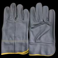 China Full Grain Cowhide Driver Gloves , Leather Safety Work Gloves , Wear Resistant Anti-Scratch Industrial Gloves for Welding, Metal Handling, Construction , Heavy Duty Protective Gloves for sale