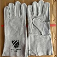 China Welding Gloves Heat Resistant Leather Welder Gloves , Heavy Duty Spark Proof Safety Gloves for MIG TIG Arc Welding, Industrial Protective Work Gloves for sale