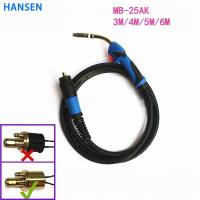 China MB25AK MIG Welding Torch , Euro Connector Binzel Style 25AK welding torch , CO2 welding torch ,  gas shielded welding torch for sale