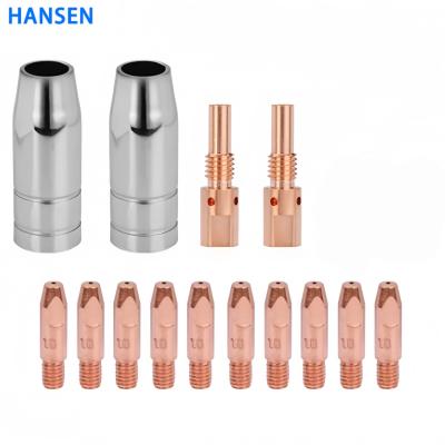 China 25AK Contact Tip for MIG Welding Torch , Binzel Style 25AK Copper Contact Tips ,CO2 Welding Gun Nozzle Tip , Welding Spare Parts , MB25AK welding contact tip for sale