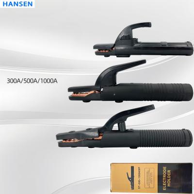 China Welding electrode holder , 300A 500A 1000A earth welding clamp , heavy duty electrode holder , welding rod holder , insulated welding tongs ,  copper jaw welding electrode holder for sale