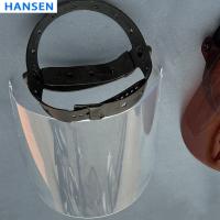 China Head mounted clear PC face shield , transparent safety face visor , anti splash protective face shield , industrial grinding face mask , chemical splash proof face shield for sale
