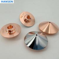 China Premium D32 Laser Cutting Nozzle , High-Purity Copper Single & Double Layer Nozzle for Fiber Laser Cutting Machine , Chrome-Plated CNC Cutting Consumable for sale