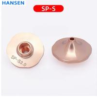 China High Power Laser Cutting Nozzle , SP-S / ST-S / SP-F Single Layer Step Copper Nozzle , Thick Plate High Speed Laser Nozzle for sale