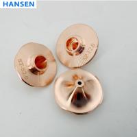 China High Power Laser Cutting Nozzle , SP-S / ST-S / SP-F Single Layer Step Copper Nozzle , Thick Plate High Speed Laser Nozzle for sale