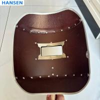 China Handheld Brown Steel Paper Welding Shield , Vulcanized Fiber Welding Helmet , Fixed Lens Welder Face Protector , Anti-Spark Anti UV IR Welding Mask for Arc Welding Gas Brazing for sale