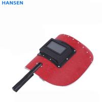 China Hand Held Steel Paper Welding Helmet , Full Big Aluminium Rim Welder Face Shield , Anti Arc Flash Welding Mask With Non-slip Plastic Grip , Replaceable Shade Lens For Metal Welding & Soldering for sale