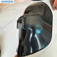 China Solid Black Handheld Plastic Welding Helmet , One-Piece Molded Full Face Welder Shield , Fixed Dark Filter Lens , High Impact Resistant Welding Mask , Anti-Spark Anti-UV IR Protector For Welding Jobs for sale