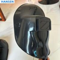 China Solid Black Handheld Plastic Welding Helmet , One-Piece Molded Full Face Welder Shield , Fixed Dark Filter Lens , High Impact Resistant Welding Mask , Anti-Spark Anti-UV IR Protector For Welding Jobs for sale