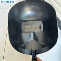 China High Quality Black Handheld Plastic Welding Mask , Flip Up Red Frame Welding Face Shield , Replaceable Dark Filter Lens , Impact Resistant Welder Protector , Anti-Splash For Arc Welding for sale