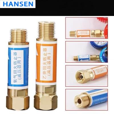 China Export Brass Flashback Arrestor for Regulator , Oxygen & Acetylene Flame Arrester , Welding Gas Flash Back Preventer , Safety Check Valve for Oxy-fuel Cutting & Welding Regulator for sale