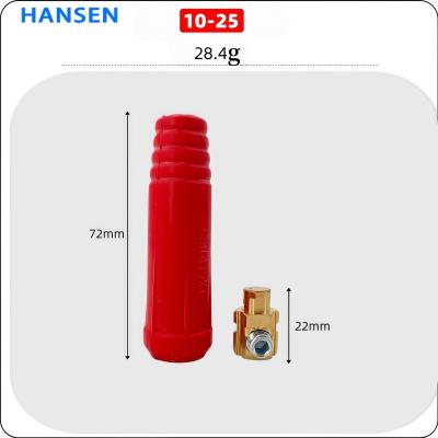 China DKJ10-25/DKJ35-50/ 50-70 Red Welding Cable Quick Connector | Male Plug & Female Socket for Welder Cable Connection for sale
