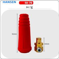 China DKJ10-25/DKJ35-50/ 50-70 Red Welding Cable Quick Connector | Male Plug & Female Socket for Welder Cable Connection for sale