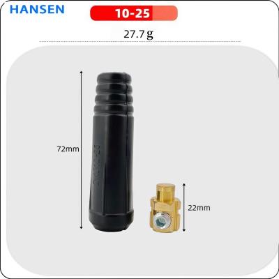 China DKJ10-25/DKJ35-50/ 50-70 Black Welding Cable Quick Coupler | Welder Male Plug & Female Receptacle for Arc Welding Cable for sale