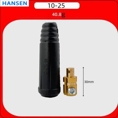 China Euro Style Welding Cable Quick Connector DKJ10-25 DKJ35-50 DKJ50-70 , Welder Plug & Socket, Brass Welding Cable Connector for ARC MMA Welder for sale