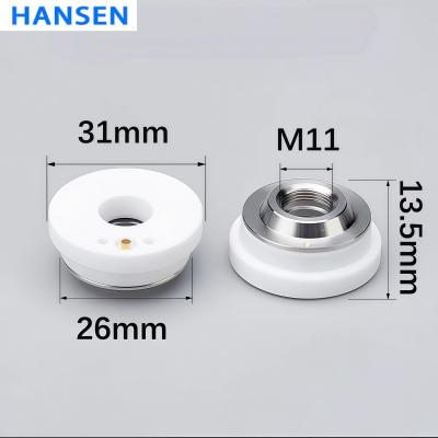 China D31 M11 laser ceramic ring (ceramic insulator) , 31mm outer diameter , high-purity alumina ceramic , replacement consumable for fiber laser cutting head. for sale